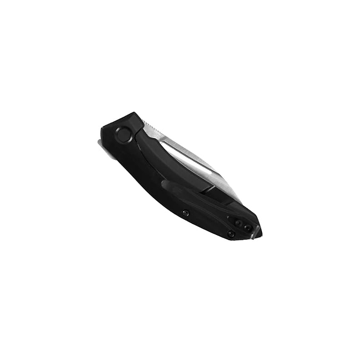 Kershaw Turismo Leaf Blade Pocket Knife 2.9 inch Blade, Assisted Opening Frame Lock, 5505, Black, 2.8 Ounce