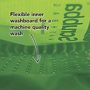 Scrubba Portable Wash Bag – Foldable Hand Washing Machine for Hotel and Travel – Light and Small Eco-friendly Camping Laundry Bag for Washing Clothes Anywhere Green Green 6.3" x 2.4" x 2.4"