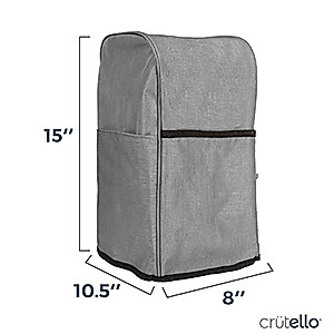 Crutello Food Processor Cover with Storage Pockets for Large Custom 11-14 Cup Processor