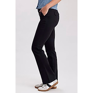 UNIONBAY womens Heather Slash Pocket Stretch Uniform Bootcut Pants, New Black, 9 US