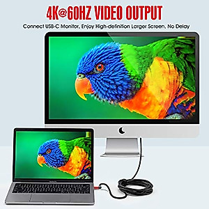 RIITOP USB C to C Cable 100W [10ft], USB 3.1 C (Gen 2) Cable [Angled] with E-Marker, up to 100W PD Charging, 10Gbps Data, 4K Video, Compatible with MacBook Pro, Oculus Quest 2, USB C Monitor Display