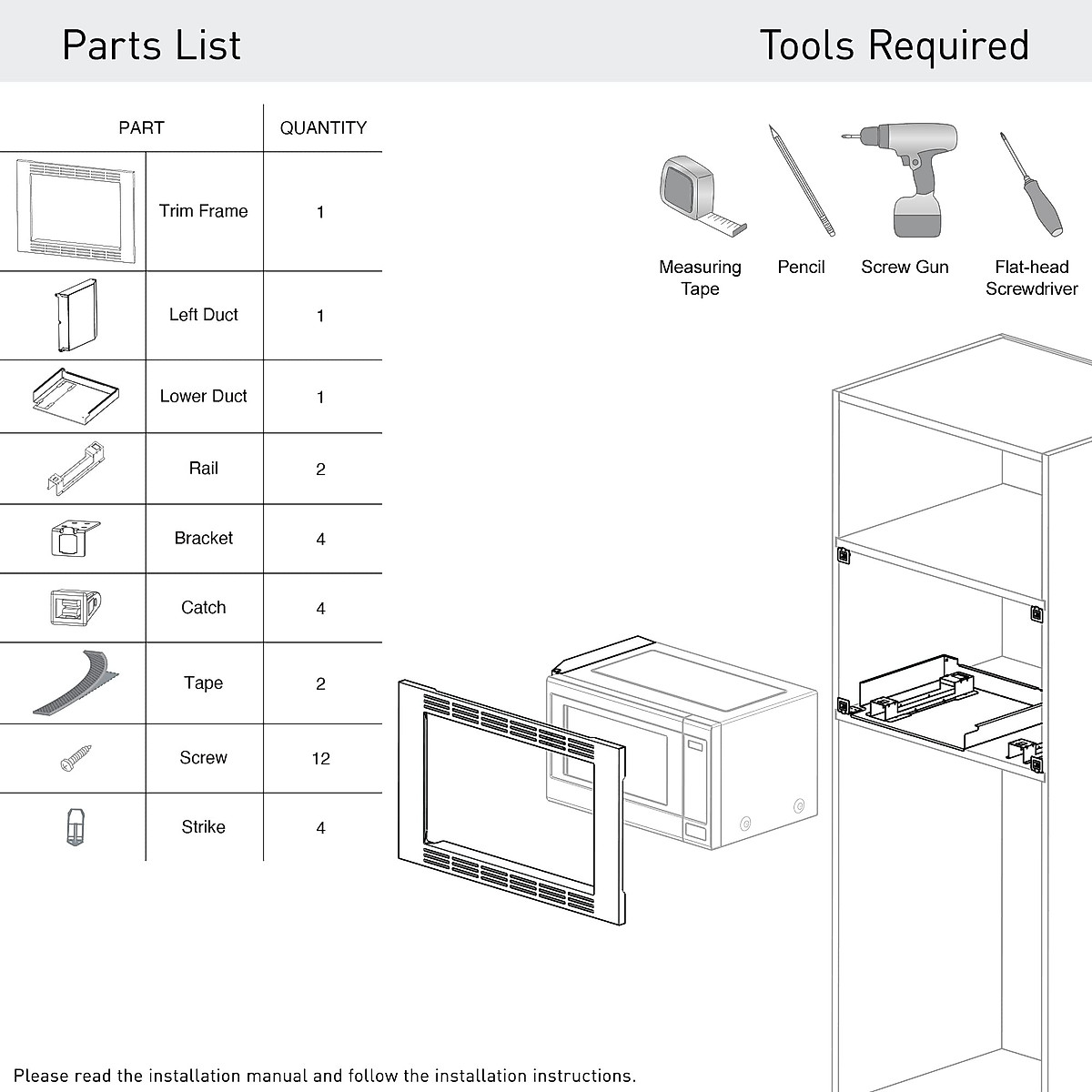 Panasonic NN-TK621SS 27-inch Trim Kit for 1.2 cu ft Microwave Ovens, 1.2cft, Stainless Steel