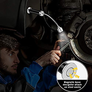 KOSIN Barbecue Grill Light Magnetic Base Super-Bright LED BBQ Lights-360 Degree Flexible Gooseneck, Gifts for Men Dad Boyfriend, Traeger Pit Boss Smoker Grill Accessories, Batteries Included-Pack of 2