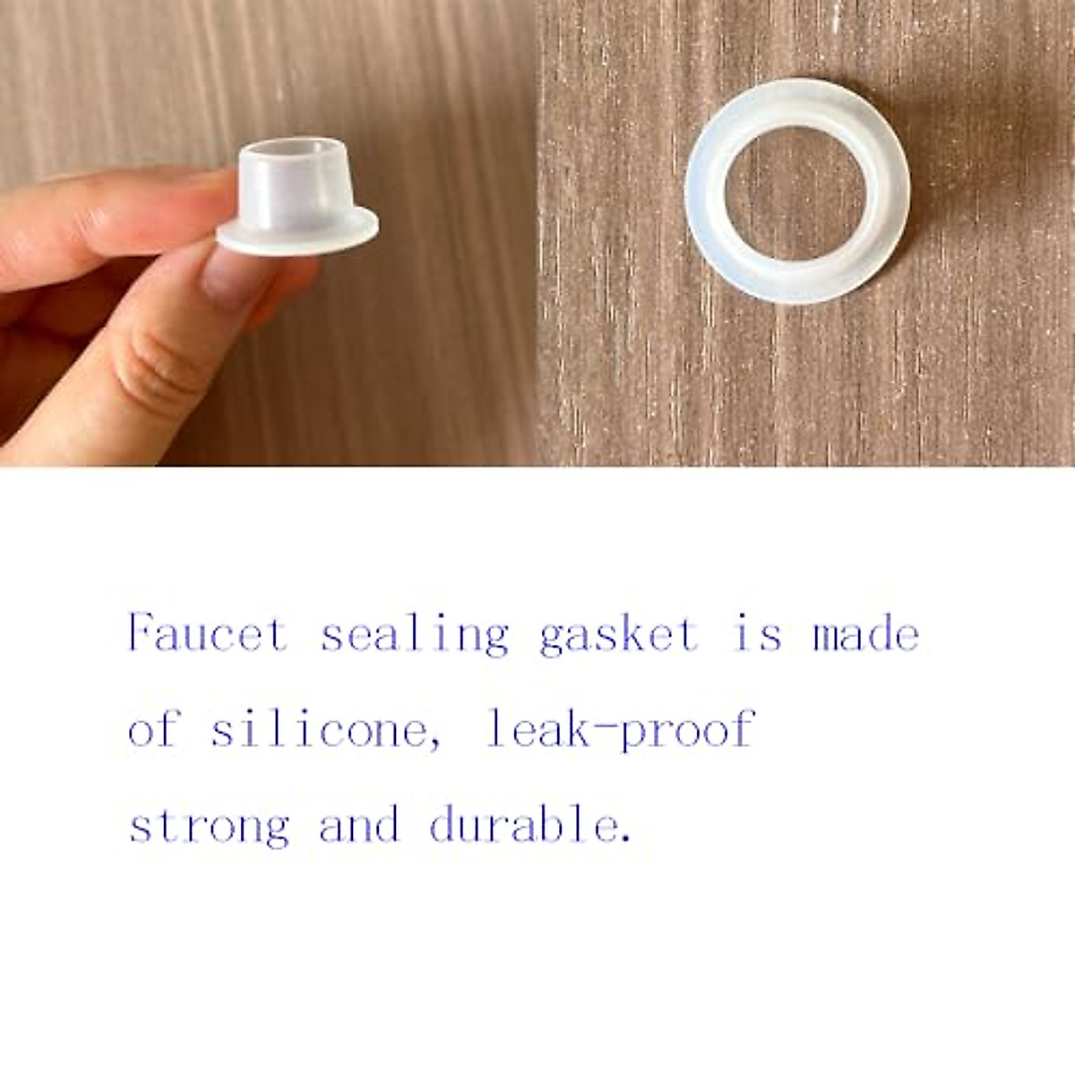 100 Pcs Silicone Faucet Sealing Gasket, White Faucet Valve Leak Proof Plug for Faucet Valve Pipe