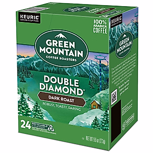 Green Mountain Coffee Roasters Double Diamond, Single-Serve Keurig K-Cup Pods, Dark Roast Coffee Pods, 96 Count