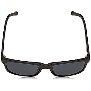 Fossil Men's FOS3061s Rectangular Sunglasses, Matte Black/Gray, 57 mm