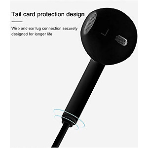 Earphones with Microphone Noise Isolating Stereo 3.5mm Jack in-Ear Earphones Universal Compatible with 6s/6 Plus/SE and Android Smartphones, MP3