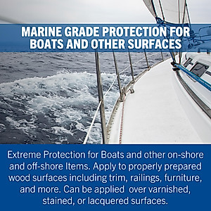 Rust-Oleum 207008 Marine Spar Varnish, Quart, Gloss Clear