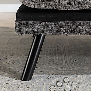 Futon Sofa Bed,Convertible Folding Futon Couch Breathable Small Couch for Compact Living Studio in Living Room and Bedroom,Offices,Dorm Loveseat (Grey)