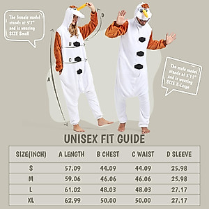 SISKIN Animal Onesie Adult - Halloween Costumes for Women Men Couples Halloween Pajamas Cosplay Animal Onesies L