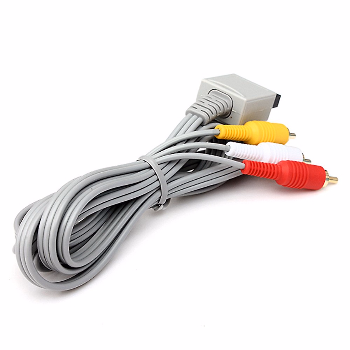 traderplus 6ft Composite Audio Video AV RCA Cable Cord for Nintendo Wii/Wii U