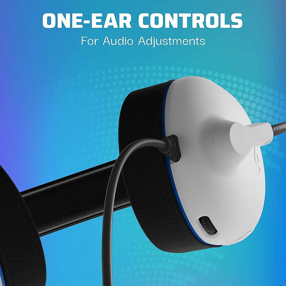 PDP AIRLITE Pro Wired Headset, Licensed Sony PlayStation 5, PlayStation 4, PS5/PS4/PS3/PC, Lightweight Durable Headphones, 3.5mm audio jack, Noise-canceling Flip-to-Mute Boom Mic, Frost White