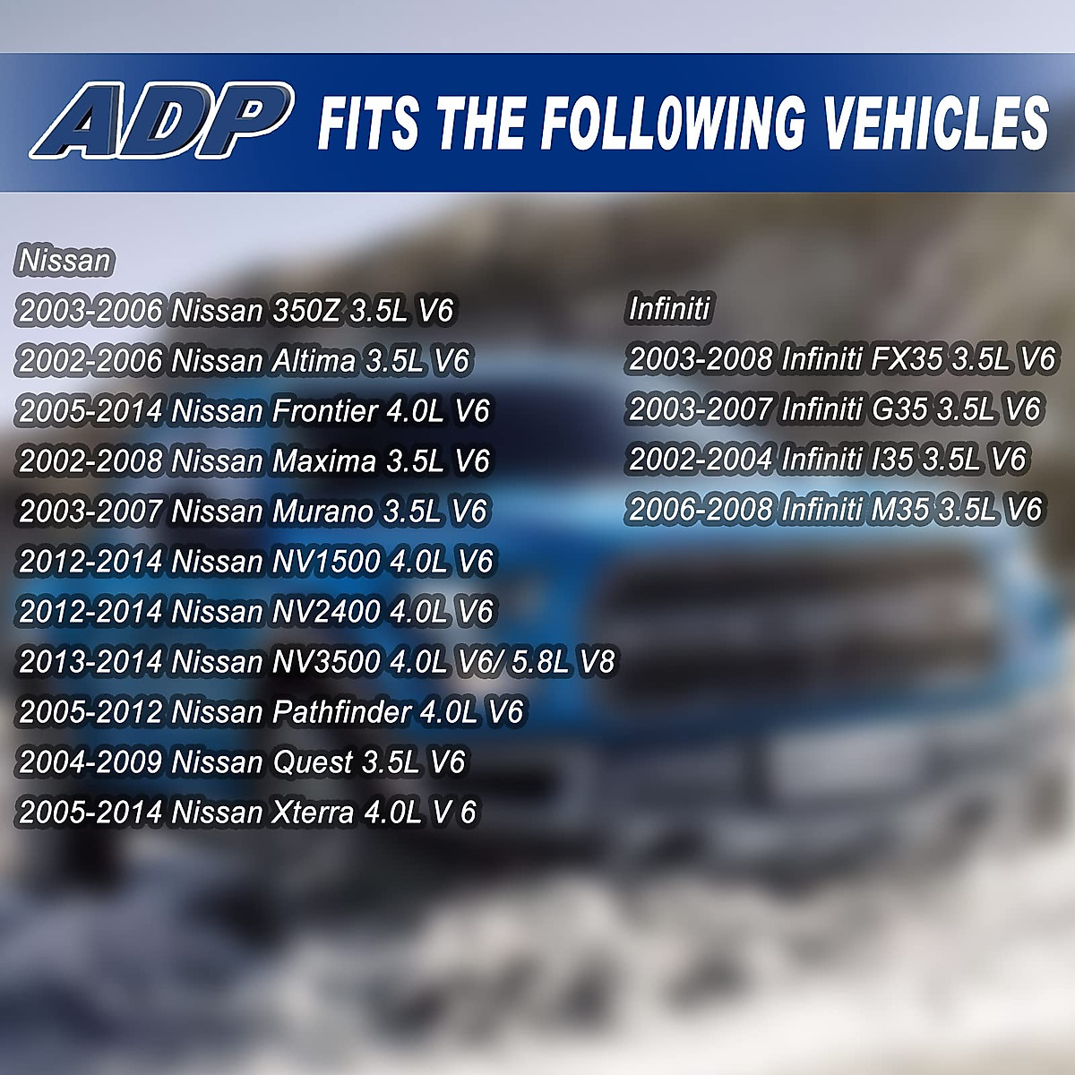 Camshaft Position Sensor Phase Set of 3 - Fits 3.5L, 4.0L V6 Nissan Altima, Murano, Maxima, 350Z, Quest, Pathfinder, Infiniti FX35, G35, QX45, M35 - Replaces 23731-AL61A, 237316J90B, 23731-AL61C