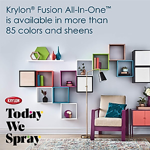 12 oz Krylon K02770007 Gold Fusion All-In-One Paint & Primer Spray Paint, Metallic