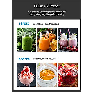 Yabano 60 oz Blue Food Blender with Removable Blade, High-Speed Performance, Crushes Ice and Frozen Fruits, Easy to Clean, Versatile Juicing Capabilities, Stylish and Durable