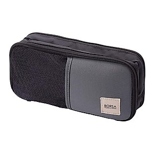 エレコム Elecom BMA-GP10BK Gadget Pouch, Storage Pouch, Bag-in-Bag, 3 Pockets, Stretchy Material, Lightweight, Black