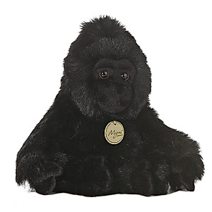 Aurora® Realistic Miyoni® Gorilla Stuffed Animal - Lifelike Detail - Cherished Companionship - Black 11 Inches