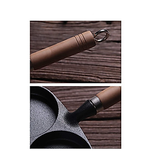 Omelet Pans 3-Cup Egg Frying Pan, Cast Iron Egg Cooker Pan