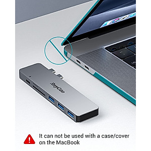 USB C Adapters for MacBook Pro, MacBook Air M1 USB Accessories with 4K HDMI, Thunderbolt 3 Charging Port, 3 USB 3.0, SD/TF Card Reader, MacBook Pro USB Adapter for MacBook Pro/MacBook Air 2020-2016
