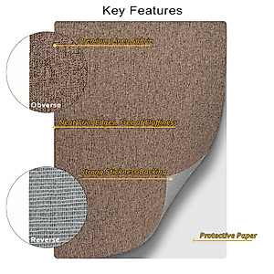 ILOFRI Linen Fabric Patches Tape Self Adhesive 16x60 inch, Durable Fabric Couch Repair Kits for Upholstery, Furniture, Sofa, Car Seats, Office Chair, Clothing, Jackets, Crafts - Dark Blue