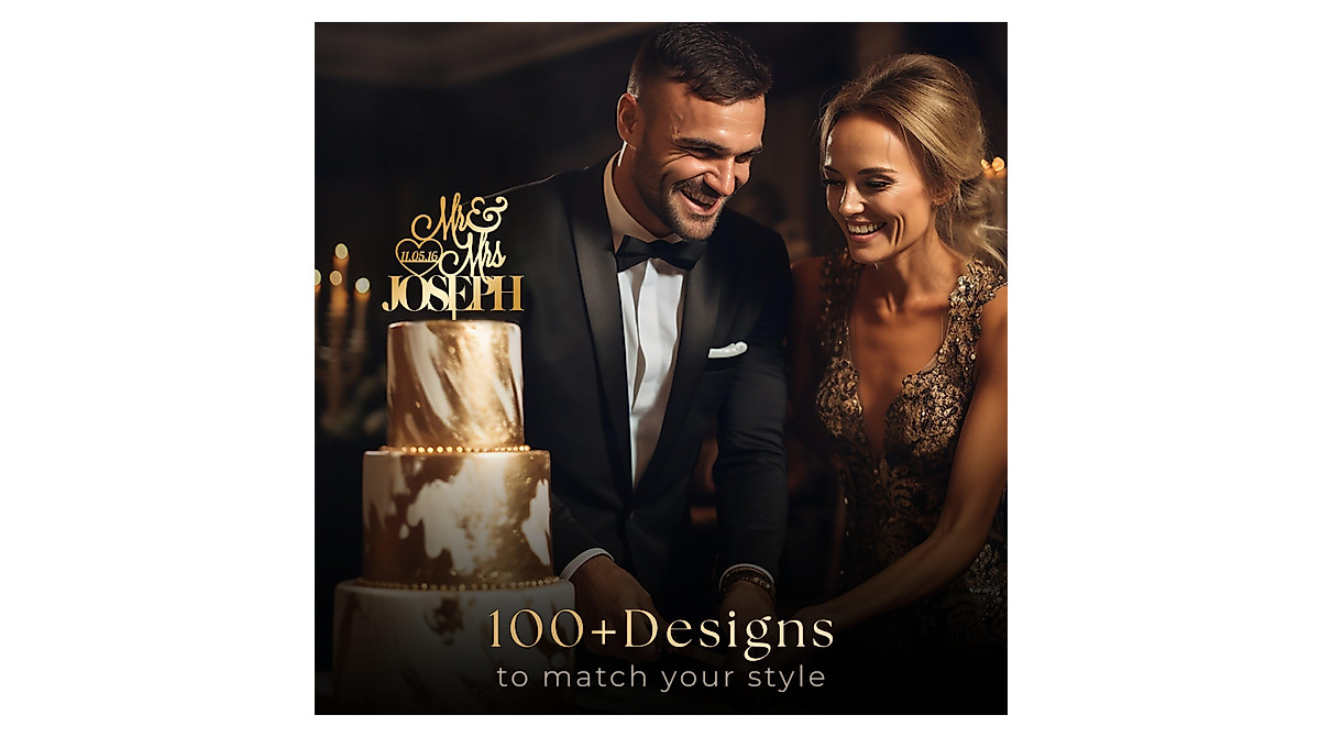 Custom Wedding Cake Toppers - Personalize Your Design