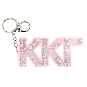 Kappa Kappa Gamma Glitter Sorority Keychain