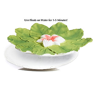 Biodegradable Urn for Human Ashes (The Lily) Water Burial Urn, Urn Floats in Water, Urn for Cremation, Ocean Water Scattering Urn for Ashes, Floating Urn, Earth Memorials, Adult Size W-301