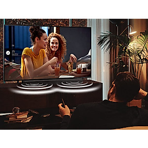 SAMSUNG HW-B450 2.1ch Soundbar w/Dolby Audio, Subwoofer Included, Bass Boosted, Wireless Bluetooth TV Connection, Adaptive Sound Lite, Game Mode, 2022 (Renewed)