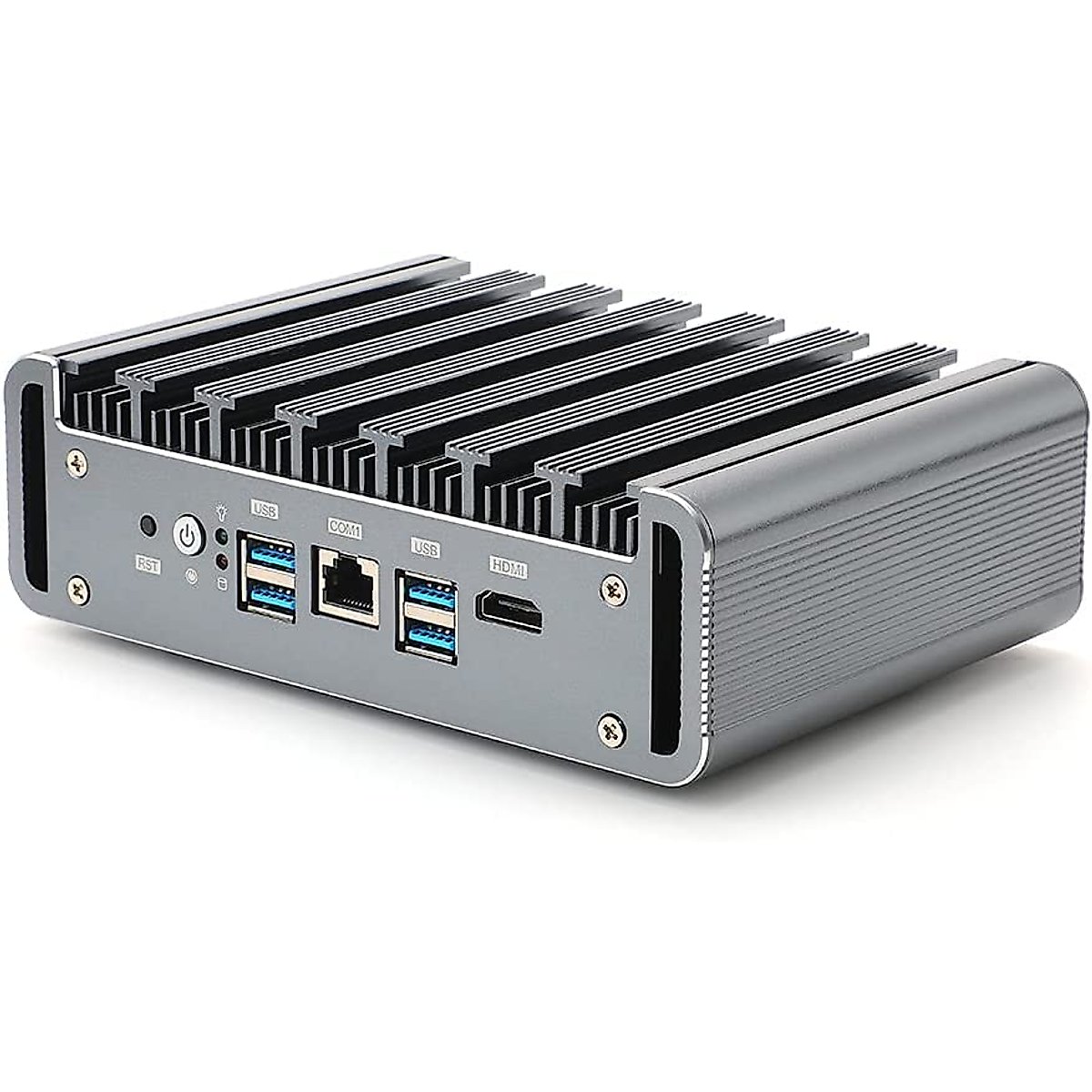 Partaker Firewall Micro Appliance, Fanless Mini PC, Network Router, OPNsense, Intel Core i7 1165G7, 6 Gigabit Nics, AES-NI, HD, COM, (DDR4 8G RAM/128G SSD)