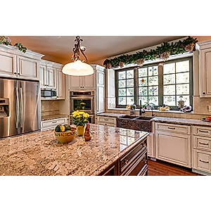 Premier Copper Products KA50DB33229S 33-Inch Hammered Copper Kitchen Apron 50/50 Double Basin Sink with Scroll Design, Oil Rubbed Bronze