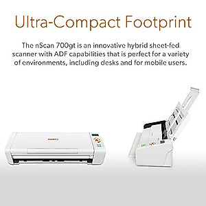 Ambir nScan 700gt Hybrid Duplex Document Scanner for Windows PC
