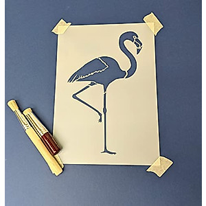 Dove Stencil - Holiday Decoration Stencil for Painting Christmas Cards Ornaments Winter Art DIY Art & Craft Reusable Sturdy Flexible Template 10 mil Plastic Mylar - The Artful Stencil