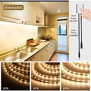 Sensky 12V 24V DC Touch On/Off Sensor Switch Touch Dimmer Switch Brightness Adjustment for LED Cabinet Light, LED Strip Light, Rigid Light Bar