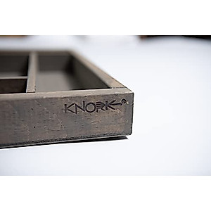 Knork Storage Tray/Flatware Organizer, large, Weathered Gray