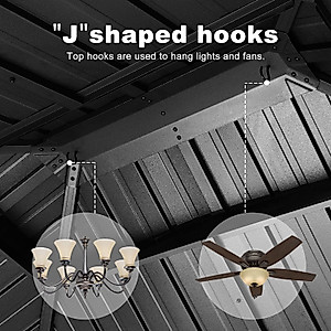 ABCCANOPY Hardtop Gazebo 12x16 - Outdoor Metal Hard Top Gazebo, Permanent Galvanized Steel Aluminum Framed Pavilion with Netting and Curtain for Patio Backyard Lawn Garden (Double Roof, Wood Grain)