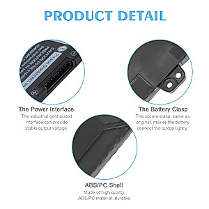 HFLRZZ F62G0 039DY5 Laptop Battery Replacement for Dell Inspiron 13 7000 7373 5370 7370 7380 7386 P83G P87G P91G P83G001 P83G002 P87G001 Vostro 13 5370 D1525S D1505G Series RPJC3 0RPJC3 [38Wh 11.4V]