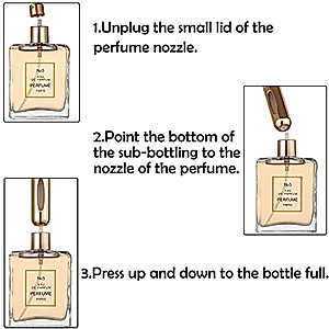 VONOVO Portable Mini Refillable Perfume Atomizer Bottle Atomizer Travel Size Spray Bottles Accessories 5 sets of 5ml/0.2oz