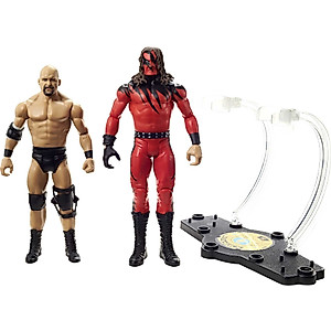 Mattel WWE “Stone Cold” Steve Austin vs Kane Championship Showdown 2-Pack 6-inch Action Figures Monday Night RAW Battle Pack for Ages 6 Years Old & Up