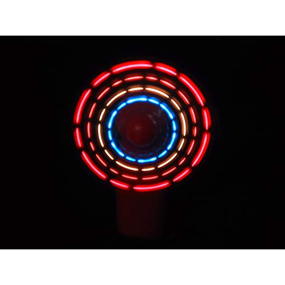 Flashing Panda LED Mini Light-Up Handheld Personal Fan w/Changing Patterns, Assorted Colors