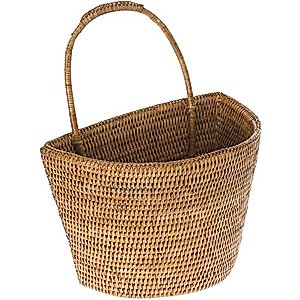 KOUBOO 1060072 La Jolla Rattan Wall Basket, Large, 13" x 8" x 15.5", Honey-Brown