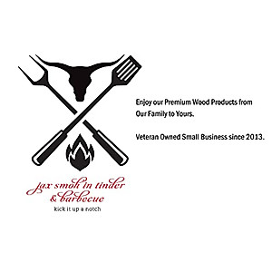 Jax Smok'in Tinder Premium BBQ Wood Chunks for Smoking and Grilling- Approximately 10 lb Shipped in 12" x 9" x 7" Box -100% All Natural Kiln Dried Smoking Wood Chunks, USA (Post Oak)