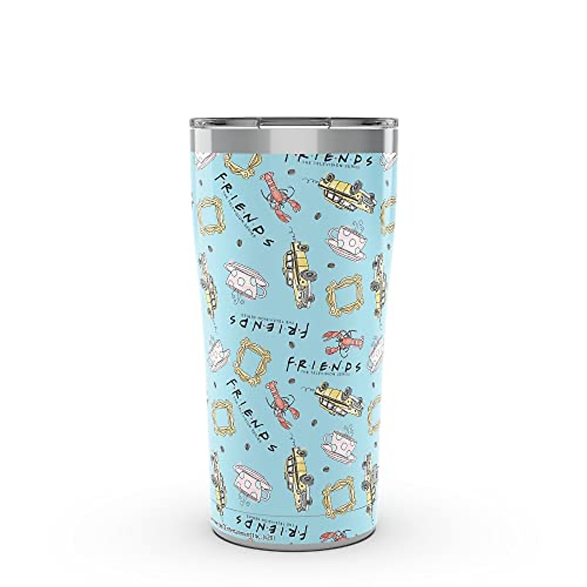 Tervis Friends-All Over Triple Walled Insulated Tumbler, 1 Count (Pack of 1), Stainless Steel
