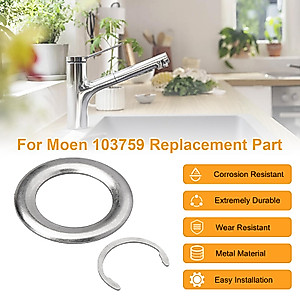 For Moen 103759 Replacement Part, Faucet Parts 103759 Ring Compatible With Moen M-PACT Lavatory Bidet Faucets, for Moen Mounting Hardware 103759