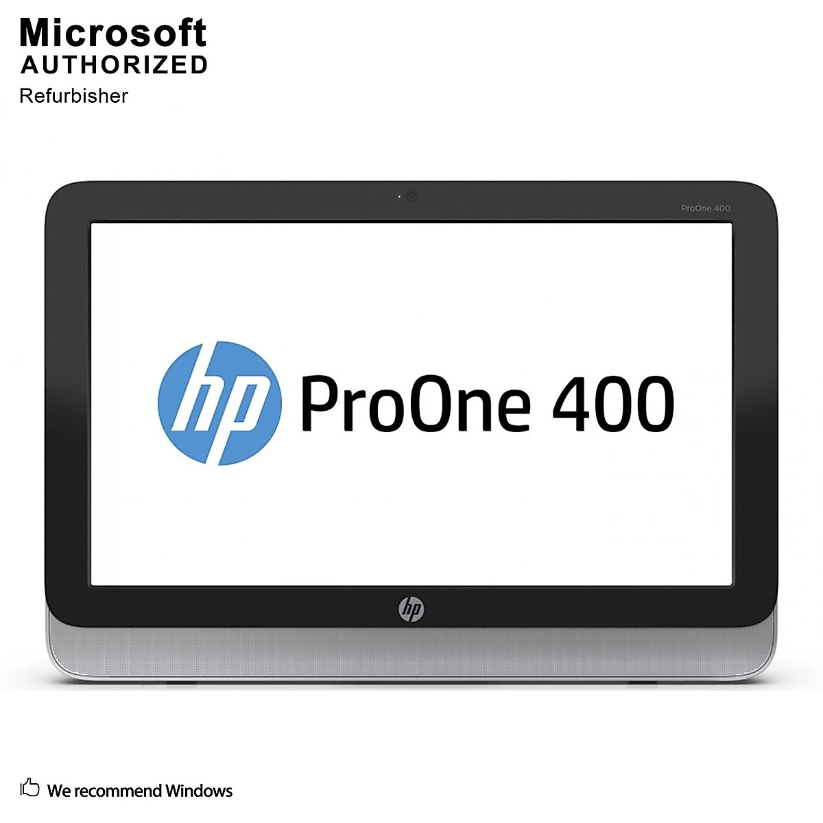 HP ProOne 400 G1 19.5 Inch All-in-one PC, Intel Quad Core i5-4590T up to 3.7GHz, 8G DDR3, 256G SSD, Display Port, Windows 10 Pro 64 Bit-Multi-Language Supports English/Spanish/French(Renewed)