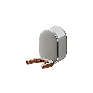 MACIMO Wall Mounted Hair Dryer Holder Foldable Bathroom Wall Organizer Storage Holder Home Hair Brush Storage Bracket Foldable, Self Adhesive (Color : Gray)
