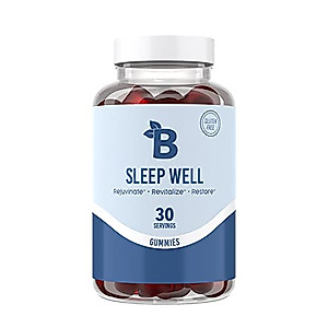 Bloom Nutrition Sleep Well | Soothing BlackBerry Melatonin Gummies for Better Rest | Fall Asleep Fast and Wake Up Refreshed | 60 Gummy Chewables
