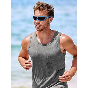 9 Pairs Polarized Sports Sunglasses Driving Shades Running Sunglasses for Men Polarized Tactical Sunglasses(Classic Colors)