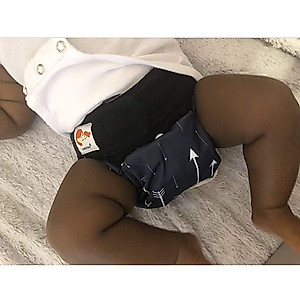 12 KaWaii Baby One Size HD3 Cloth Diapers + 24 One Size Stay-Dry Super Absorbent Inserts 8-36 pounds Unisex - Best Daycare Cloth Diaper