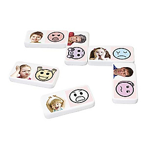 Junior Learning Emotion Dominoes,4.7 x 1.5 x 7.8 inches