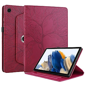 Tablet PC Case Compatible With Samsung Galaxy Tab A8 10.5-Inch 2021 (SM-X200/X205/X207) Tablet Case 360 Degree Rotating Stand Foldable Tablet Case Tree Of Life Embossed Shell Tablet home ( Color : Ver